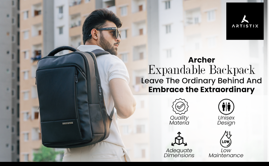 Archer – An Expandable Laptop Backpack – Artistix